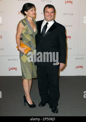 Jack Black (R) and Tanya Hayden attend LACMA Art + Film Gala Honoring ...