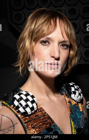 Agathe Rousselle attends the Louis Vuitton Ready To Wear Fall/Winter ...