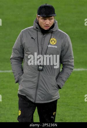 Borussia Dortmund manager Edin Terzic during a training session at ...