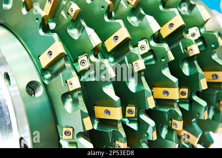 Gear cutting hob mill with module Stock Photo - Alamy