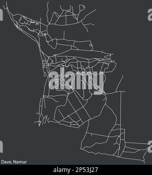 Street roads map of the DAVE DISTRICT, NAMUR Stock Vector Image & Art ...