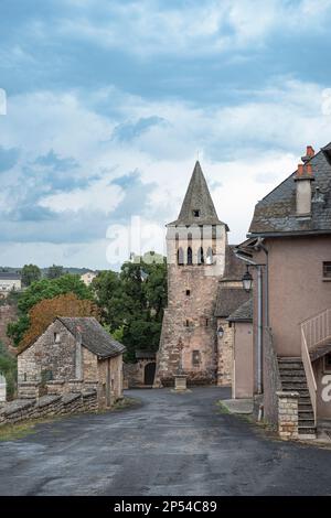Canyon of Bozouls and its architecture in Aveyron, France Stock Photo ...