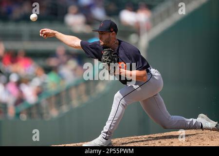 Detroit Tigers pitcher Brendan White throws against the Tampa Bay Rays ...