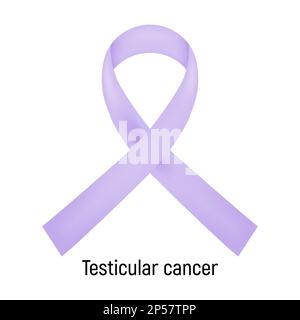 Testicular cancer awareness day ribbon cartoon illustration Stock ...