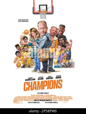 CHAMPIONS, from left: Casey Metcalfe, James Day Keith, Woody Harrelson ...