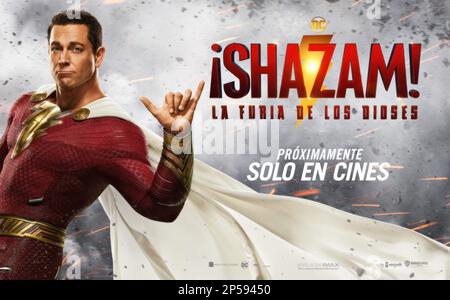 SHAZAM! FURY OF THE GODS, (aka SHAZAM 2), US character Poster, Zachary Levi as Shazam, 2023 ...