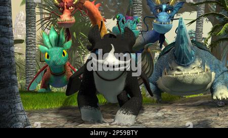 DRAGONS: THE NINE REALMS, from left: Olivia Kullersen (voice: Julia ...