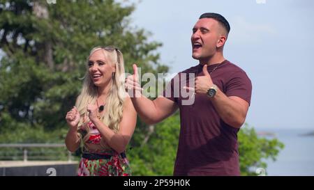 PERFECT MATCH, from left: contestants Savannah Palacio, Nick Uhlenhuth ...