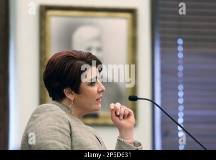 Amy Hanley, Assistant Kansas Attorney General, presents her opening ...