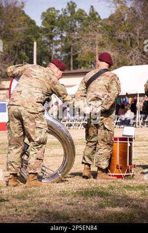 82nd Airborne Ceremonial Band on Stang Field, Fort Bragg, North ...