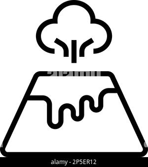 volcano eruption disaster Stock Vector Image & Art - Alamy