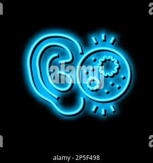 swimmers ear neon glow icon illustration Stock Vector Image & Art - Alamy