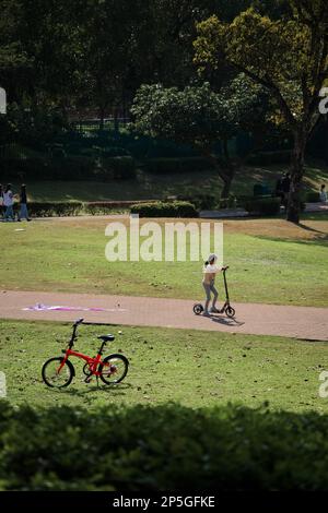 Inspiration Lake, Hong Kong - 5 Mar 2023: Panoramic view of Inspiration ...