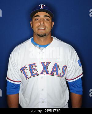 Texas Rangers' Nelson Cruz of a spring training baseball game Sunday ...