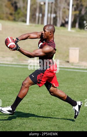 Former Florida A&M Rattlers Linebacker Brandon Hepburn runs the 40 yard ...