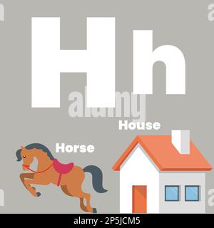 Flashcard letter H is for horse Stock Vector Image & Art - Alamy