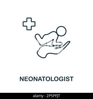 Neonatologist icon. Monochrome simple Neonatologist icon for templates ...