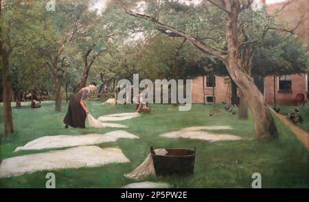 Max Liebermann Die Rasenbleiche Wallraf Richartz Museum Stock Photo - Alamy