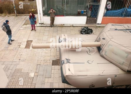 Decin, Czech Republic. 06th Mar, 2023. Inflatable Abrams decoys in ...