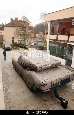 Decin, Czech Republic. 06th Mar, 2023. Inflatable Abrams decoys in ...