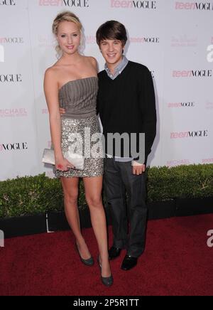 HOLLYWOOD - OCTOBER 01: Actress Molly McCook and actor Devon Werkheiser ...