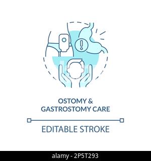 Ostomy and gastrostomy care concept icon Stock Vector Image & Art - Alamy