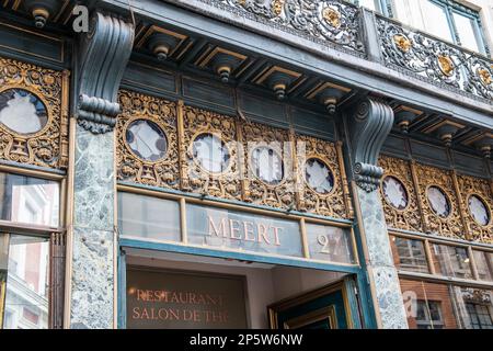 Lille, France - March 07, 2023 - Meert pastry shop, very famous pastry ...