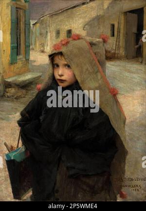 Going to school (1882) - Jules Bastien-Lepage Stock Photo - Alamy
