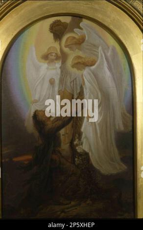 Christian at the Foot of the Cross - Sir Joseph Noel Paton Stock Photo ...