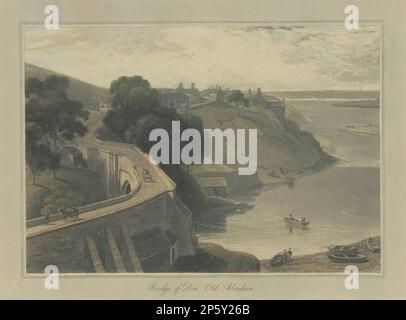 Bridge of Don, Old Aberdeen - William Daniell Stock Photo - Alamy