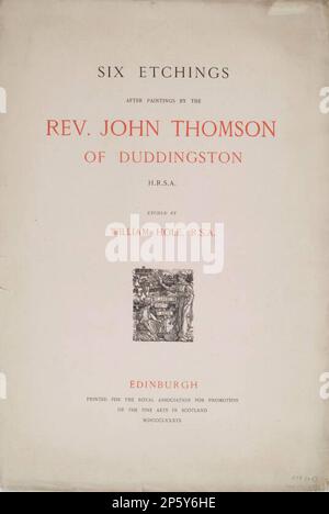 Frontispiece for a set of six etchings after paintings by the Rev. John ...