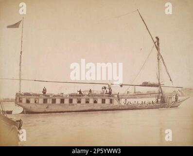 Boat, Africa, from an album compiled by Sir John Everett Millais, 1893 ...