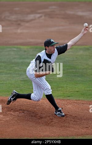 February 21, 2010: Pitcher David Burns (47) of the Stetson Hatters ...