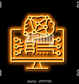 teleoperated robot neon glow icon illustration Stock Vector Image & Art ...