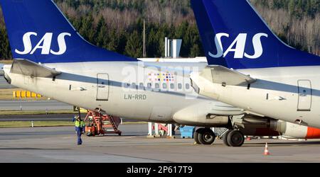 TAIL OF SAS AIRCRAFT Stock Photo - Alamy