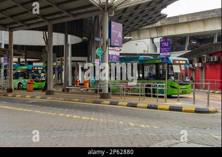 The free GoKL electric bus in Kuala Lumpur, Malaysia Stock Photo - Alamy