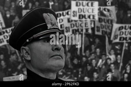 Benito Mussolini, (the Duce) Protagonist of the tragic and disastrous ...