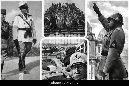 Benito Mussolini, (the Duce) Protagonist of the tragic and disastrous ...