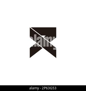 letter x7 geometric linked line logo vector Stock Vector Image & Art ...