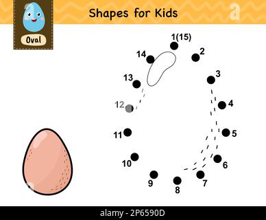Ellipse coloring page for preschool, kindergarten & Montessori kids to ...