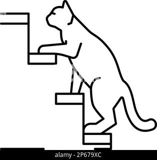 in front of preposition english line icon vector illustration Stock ...