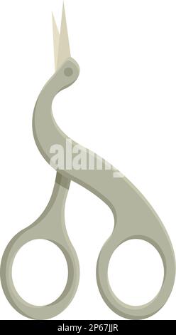 Scissors icon cartoon vector. Eyebrow tattoo. Woman brush Stock Vector ...