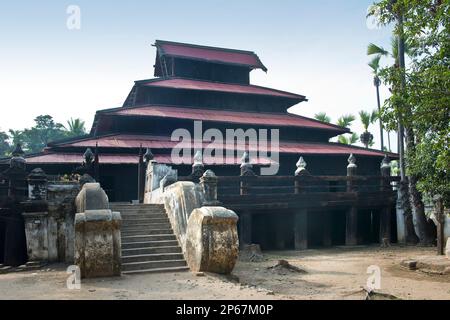 Myanmar, Mandalay, Inwa, Bagaya Monastery Stock Photo - Alamy