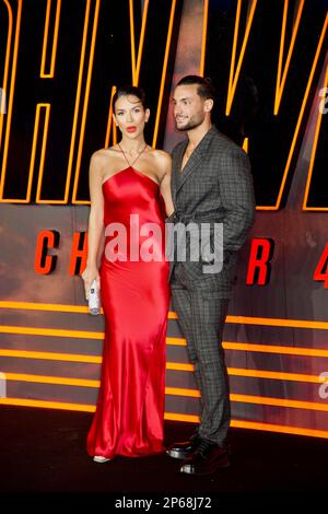 Ekin-su Culculoglu, David Sanclimenti. Black Adam UK Premier, Cineworld ...