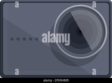 Car dashcam icon cartoon vector. Action gopro. Digital stick. Car ...