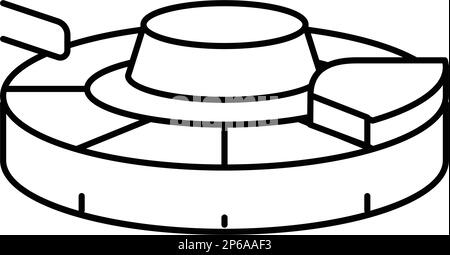 copper smelter cast anodes line icon vector illustration Stock Vector ...