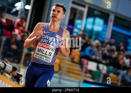 Istanbul, Turkey, 3 March 2023. George Mills of Great Britain compete ...