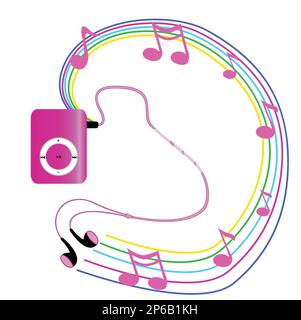 music player device isolated icon vector illustration design Stock ...