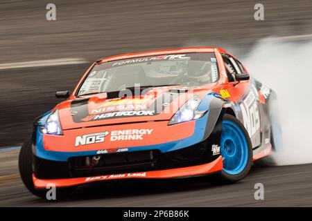 Nissan 370Z Drifting Stock Photo - Alamy