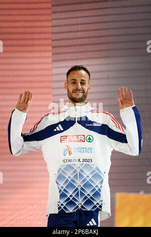 Azeddine HABZ of France 1500m Men Final during the European Athletics ...